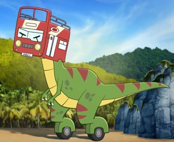 Tyrannotour-bus Rex | Danger Mouse Wiki | Fandom