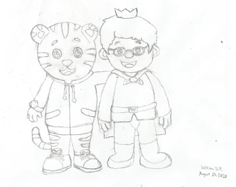 daniel striped tiger coloring pages
