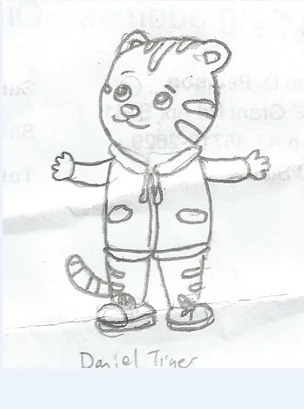 daniel striped tiger coloring pages
