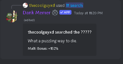 Search | Dank Memer Wiki | Fandom