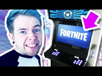WORLD'S FIRST FORTNITE ARCADE MACHINE!!! | DanTDM Wiki | Fandom