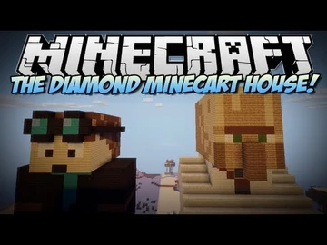 how to draw the diamond minecart