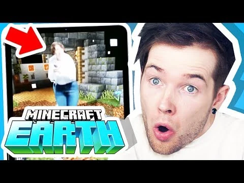 Reacting to NEW Minecraft Earth GAMEPLAY! | DanTDM Wiki | Fandom