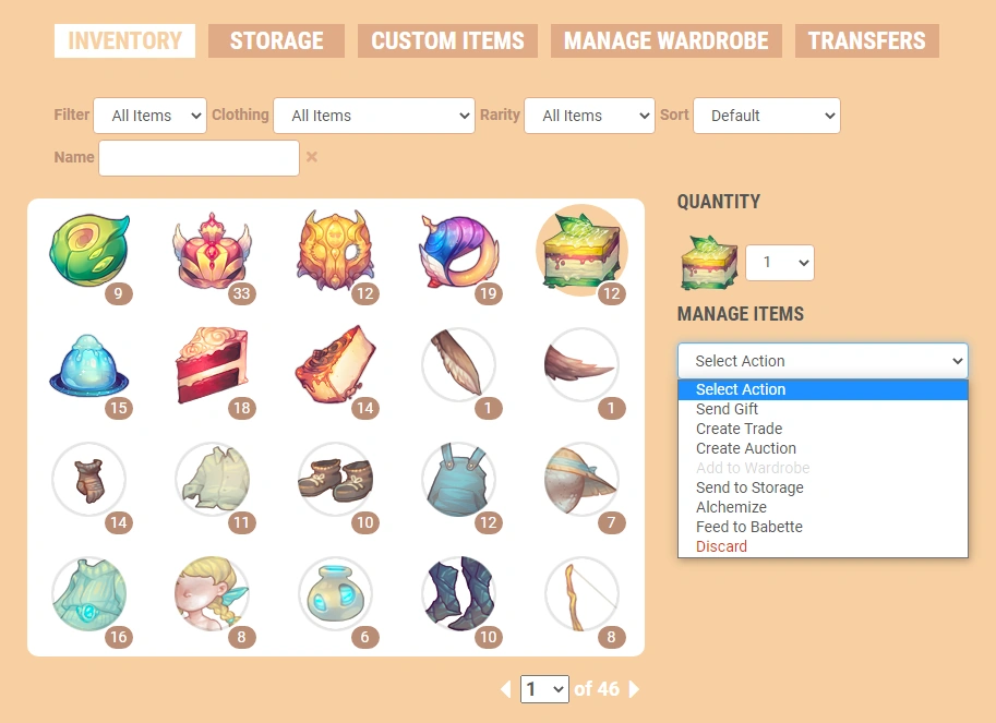 Inventory | Dappervolk Wiki | Fandom