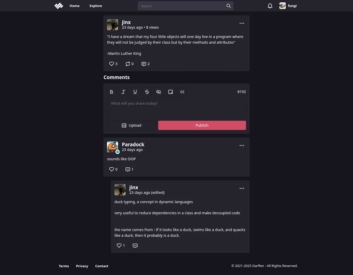 Interactions | Darflen Wiki | Fandom