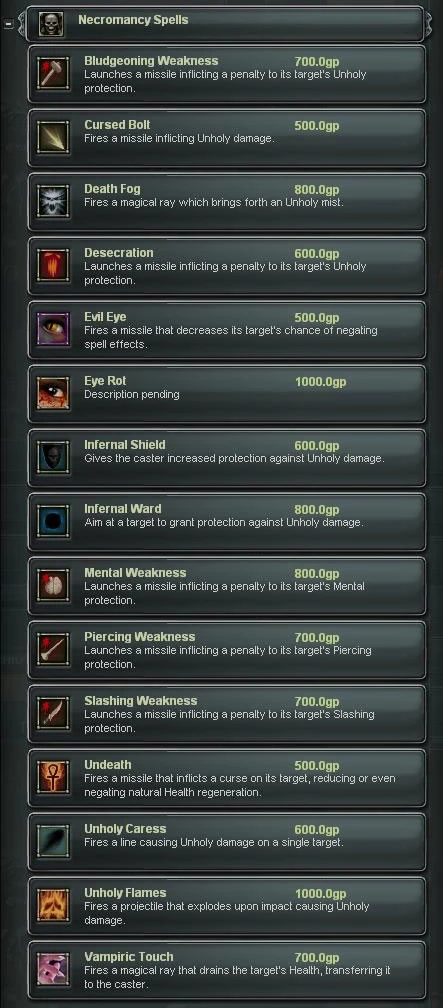 Necromancy | Darkfall Wiki | Fandom