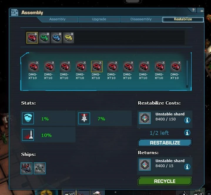 Assembly Restabilize | DarkOrbit | Fandom