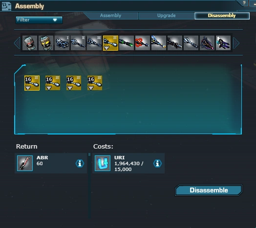 Assembly Disassemble | DarkOrbit | Fandom