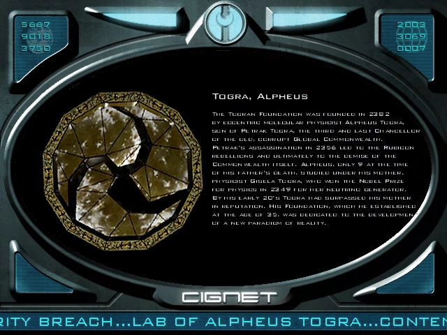 Alpheus Togra | Dark Reign 2 Wiki | Fandom