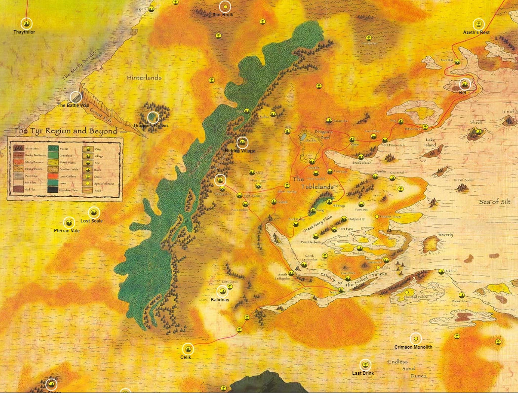 Jagged Cliffs Region | Dark Sun Wiki | Fandom