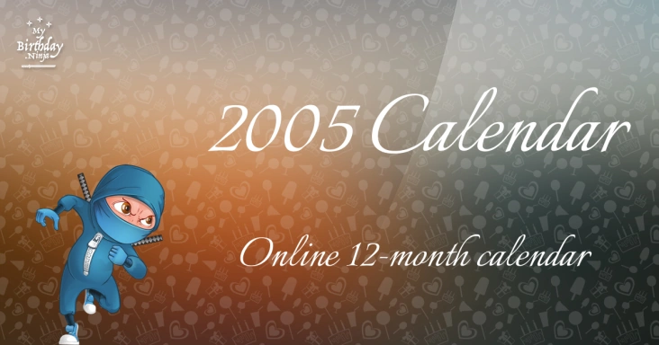 2005 Calendar | Date Fanon Wiki | Fandom