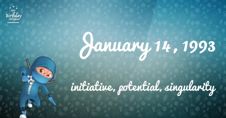 January 14, 1993 | Date Mania Wiki | Fandom