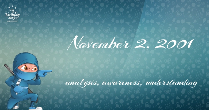 November 2, 2001 | Date Mania Wiki | Fandom