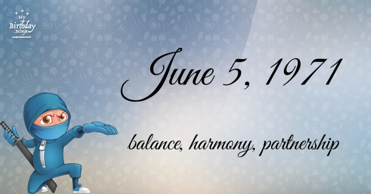 June 5, 1971 | Date Mania Wiki | Fandom