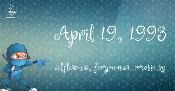 April 19, 1993 | Date Mania Wiki | Fandom