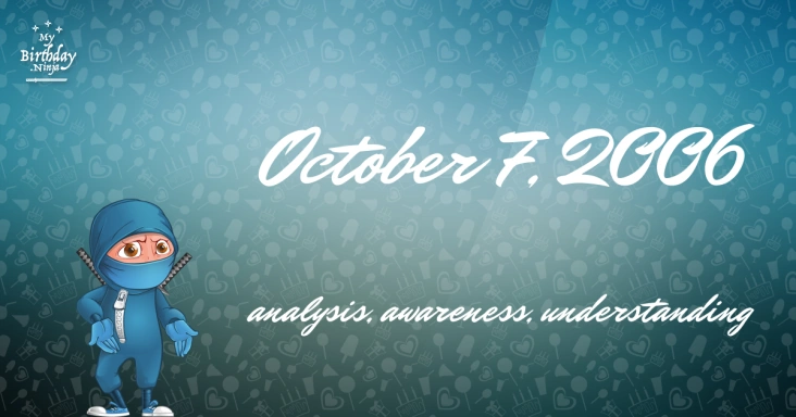 October 7, 2006 | Date Mania Wiki | Fandom