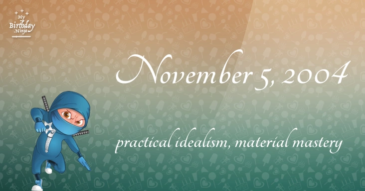 November 5, 2004 | Date Mania Wiki | Fandom