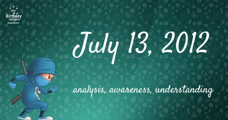 July 13, 2012 | Date Mania Wiki | Fandom