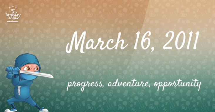March 16, 2011 | Date Mania Wiki | Fandom