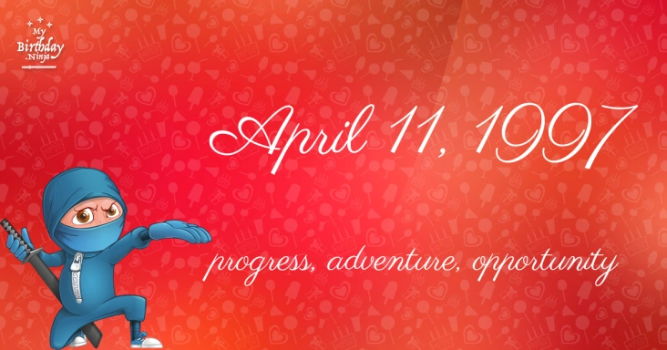 April 11, 1997 | Date Mania Wiki | Fandom