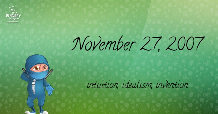 November 27, 2007 | Date Mania Wiki | Fandom