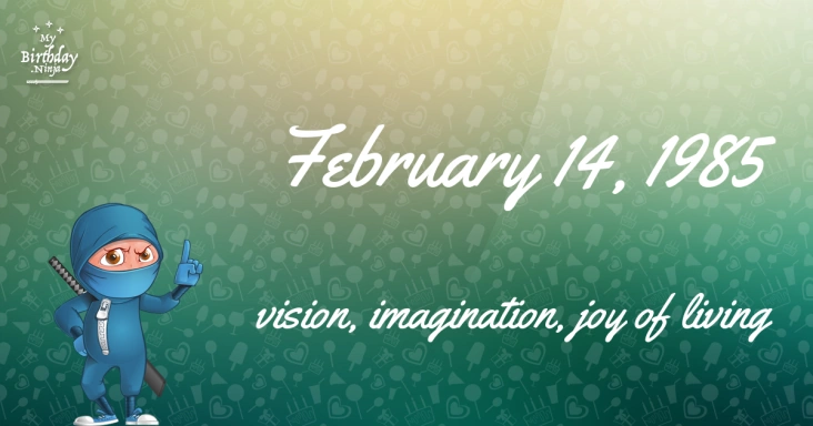 February 14, 1985 | Date Mania Wiki | Fandom