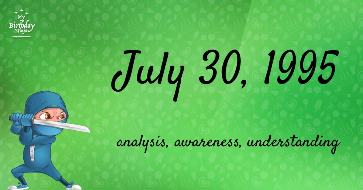 July 30, 1995 | Date Mania Wiki | Fandom