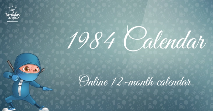 1984 Calendar | Date Mania Wiki | Fandom