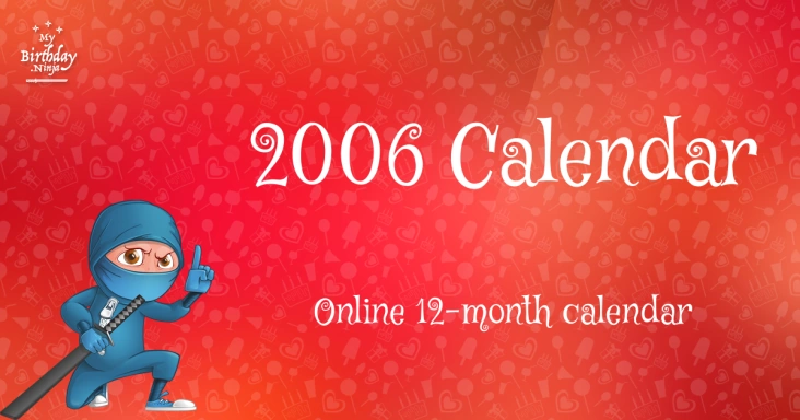 2006 Calendar | Date Mania Wiki | Fandom
