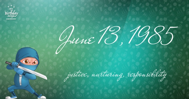 June 13, 1985 | Date Mania Wiki | Fandom