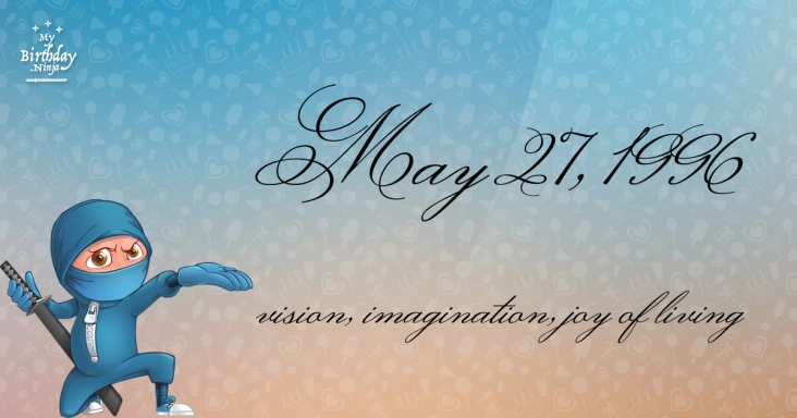 May 27, 1996 | Date Mania Wiki | Fandom