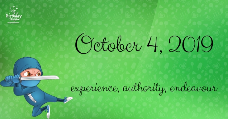 October 4, 2019 | Date Mania Wiki | Fandom