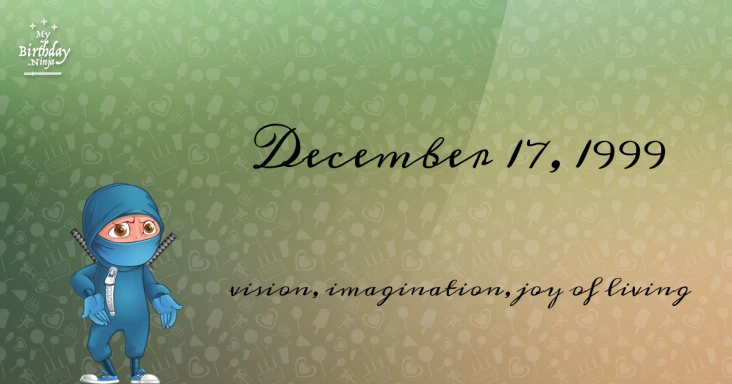 December 17, 1999 | Date Mania Wiki | Fandom