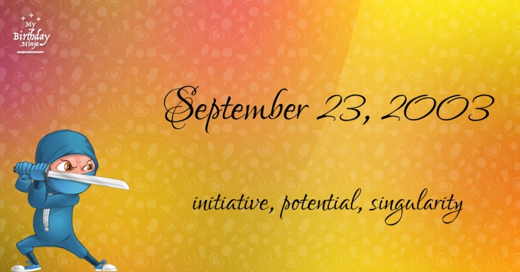 September 23, 2003 | Date Mania Wiki | Fandom