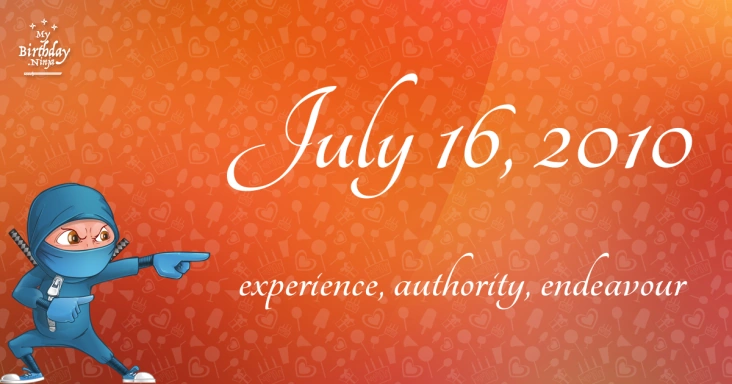 July 16, 2010 | Date Mania Wiki | Fandom