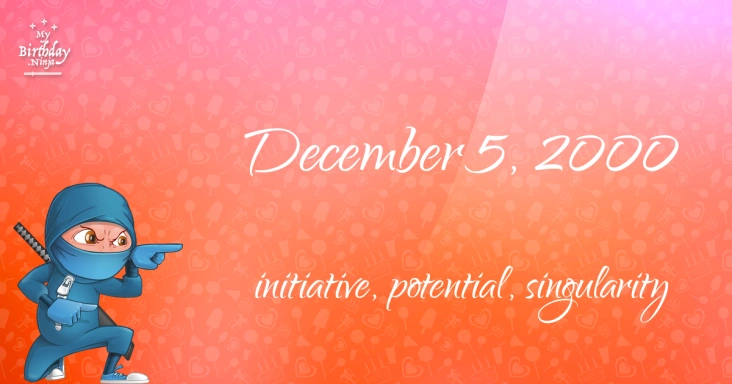December 5, 2000 | Date Mania Wiki | Fandom