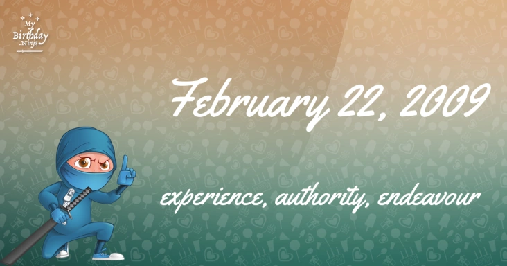 February 22, 2009 | Date Mania Wiki | Fandom