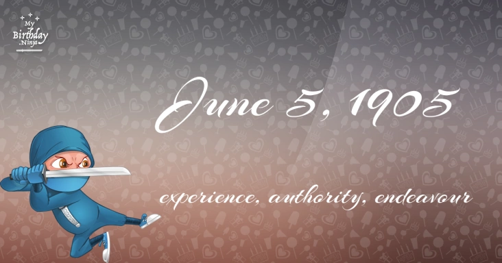 June 5, 1905 | Date Mania Wiki | Fandom