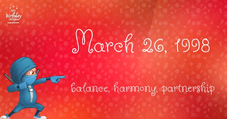 March 26, 1998 | Date Mania Wiki | Fandom