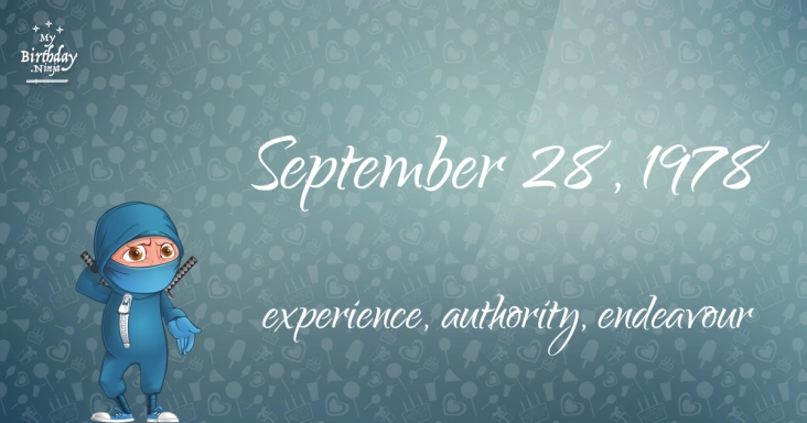 September 28, 1978 | Date Mania Wiki | Fandom
