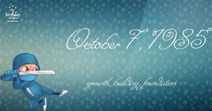 October 7, 1985 | Date Mania Wiki | Fandom