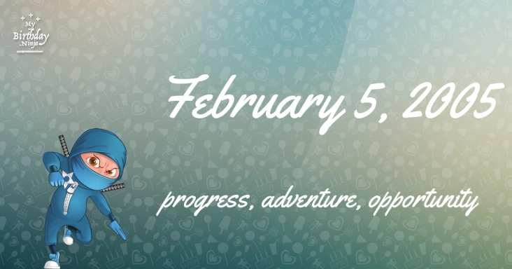 February 5, 2005 | Date Mania Wiki | Fandom