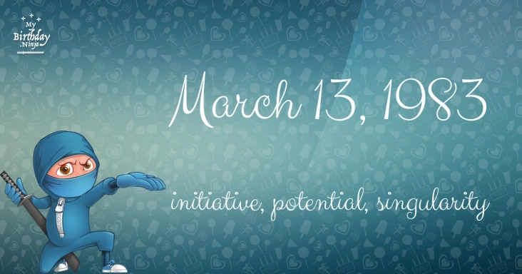 March 13, 1983 | Date Mania Wiki | Fandom