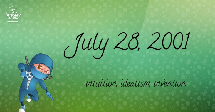 July 28, 2001 | Date Mania Wiki | Fandom