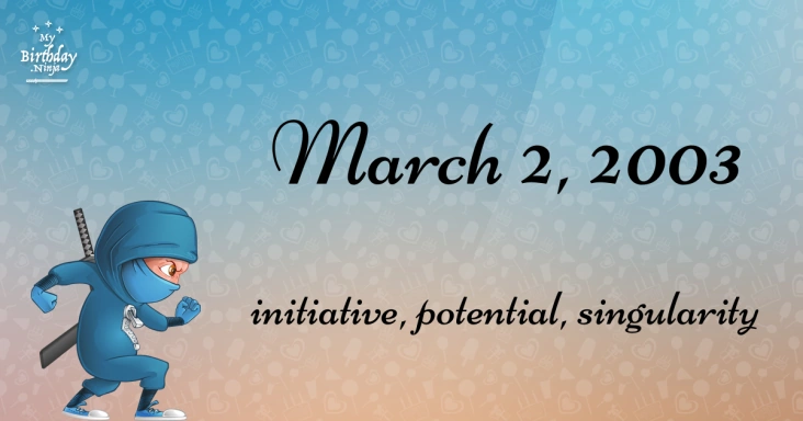 March 2, 2003 | Date Mania Wiki | Fandom