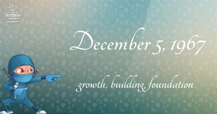 December 5, 1967 | Date Mania Wiki | Fandom