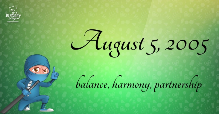 August 5, 2005 | Date Mania Wiki | Fandom