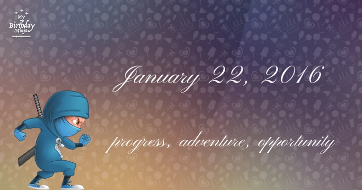 January 22, 2016 | Date Mania Wiki | Fandom