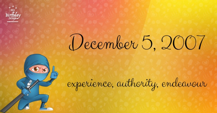 December 5, 2007 | Date Mania Wiki | Fandom