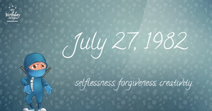 July 27, 1982 | Date Mania Wiki | Fandom